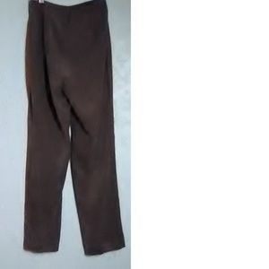 Cache | Pants & Jumpsuits | Cache Vintage Brown Faux Leather Pants Size ...